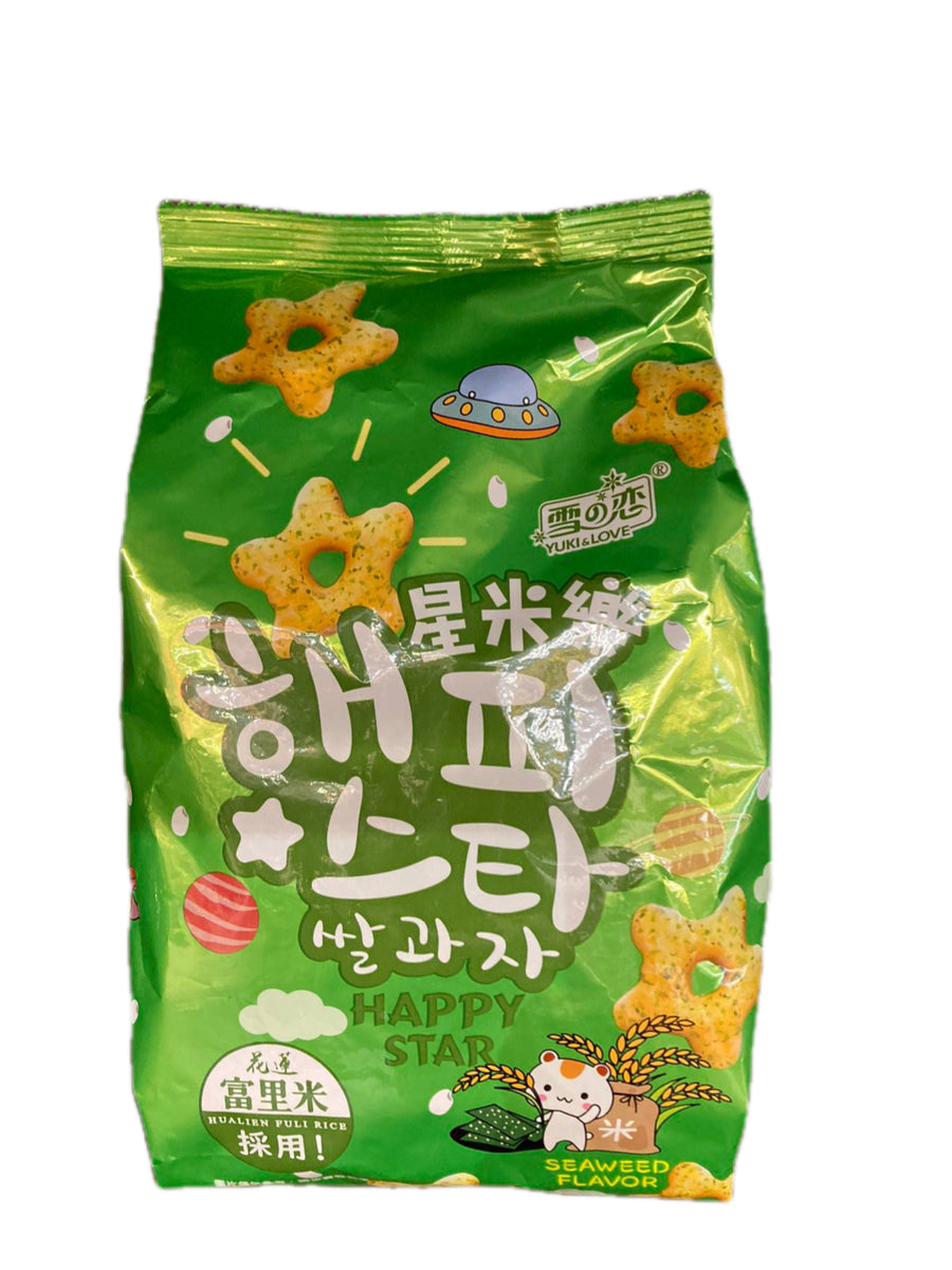 SG Happy Star Seaweed Cracker 70g – KHEGO