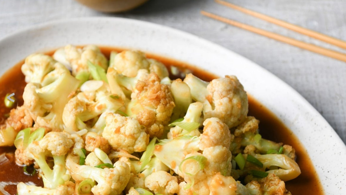 BRAISED CAULIFLOWER WITH OYSTER SAUCE 蚝油焖花菜 – KHEGO