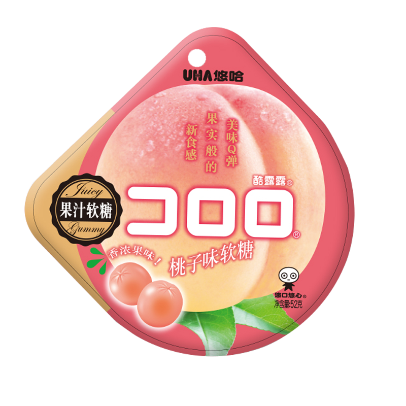 UHA Kororo Peach Gummy 52g BBD 15/06/2024 – KHEGO