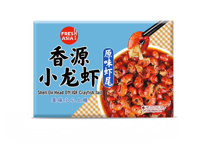 FA Shell On Head Off IQF Crayfish Tail 550g – KHEGO