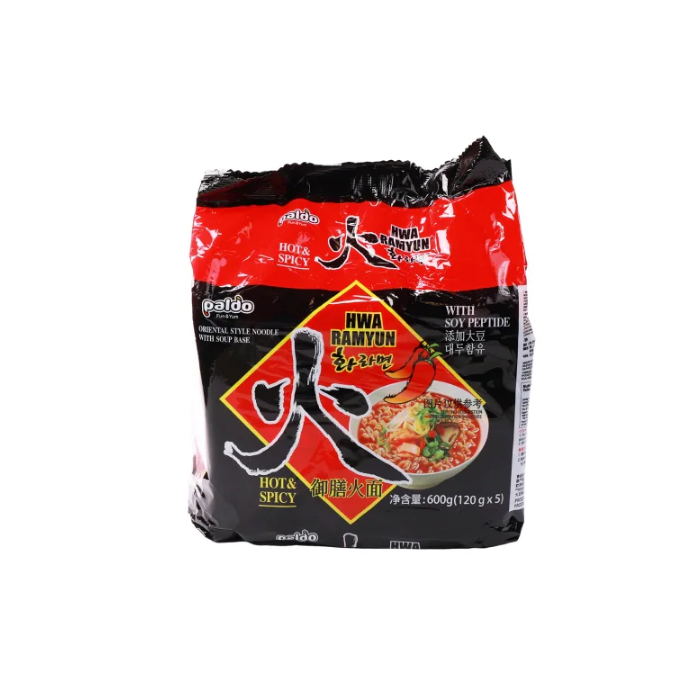 PALDO Hwa Ramyun Hot&Spicy 5x120g – KHEGO