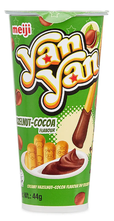 MEIJI Yan Yan Creamy Choco-Hazelnut Dip Biscuit Snack 44g BBD 30/7/202 ...